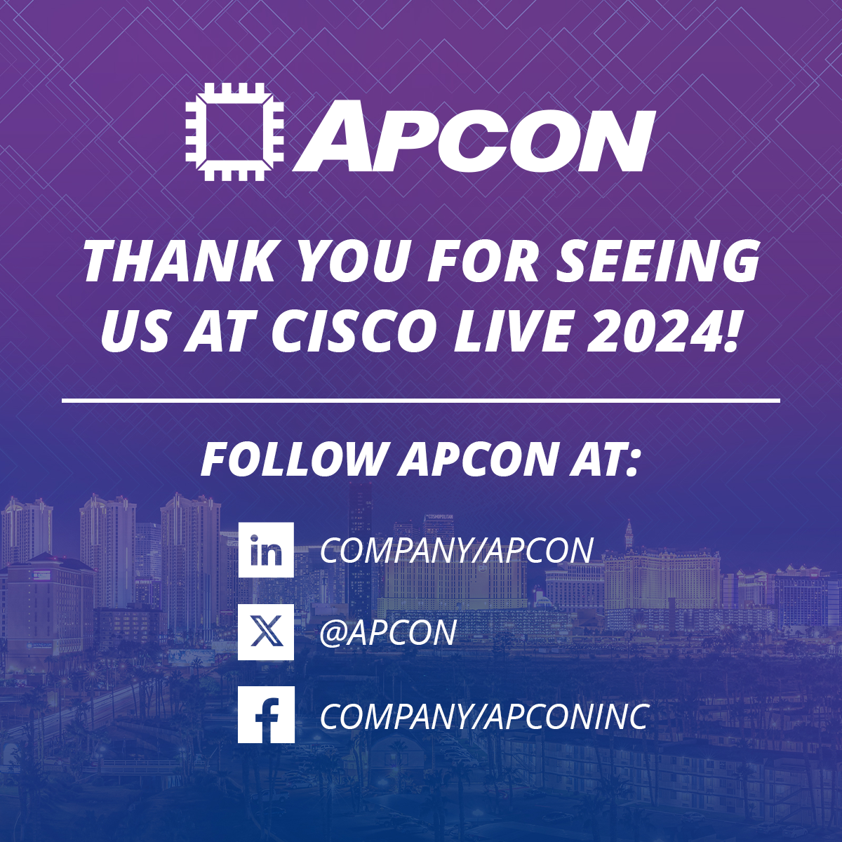 APCON's Cisco Live! 2024 Tradeshow Recap | June 3-6, 2024